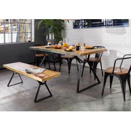 Tisch Altholz 180x90x76 mehrfarbig lackiert INDUSTRIAL #13