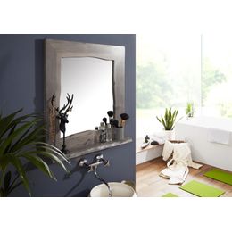 Badspiegel Akazie 70x12x78 grau lackiert PURE ACACIA #603