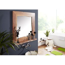 Badspiegel Akazie 70x12x78 natur lackiert PURE ACACIA #613