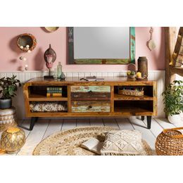 TV-Board Altholz 170x45x65 mehrfarbig lackiert SIXTIES #117