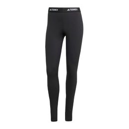 adidas terrex Sporthose 'Multi Synthetic Base Layer' Damen Größe 4XS schwarz / weiß