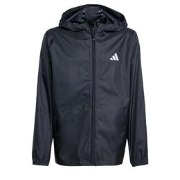 adidas Sportswear Sportjacke 'Rain Jacket' Jungen Gr&ouml;&szlig;e 176 schwarz / wei&szlig;