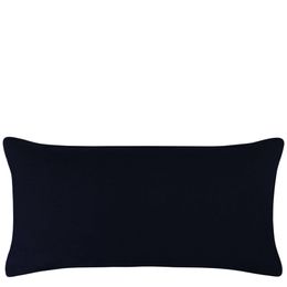 Zoeppritz Kissenbezug Stay 40x80 Kissenbezug blau - dark marina 100% Leinen