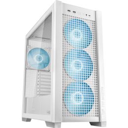ASUS TUF Gaming GT302 TG ARGB White (mATX, Mini-ITX, ATX), PC Gehäuse, Weiss