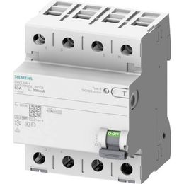 Siemens, Schutzschalter, FI kurzzeitverzögert 63A 3ma