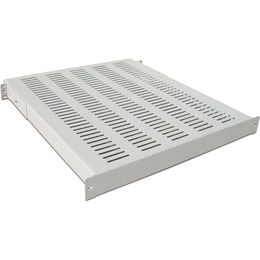 Wirewin 19" 1HE Schwerlastfachboden, Serverschrank Zubehör, Grau