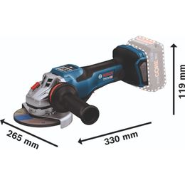 Bosch Professional, Winkelschleifer, GWS 18V-15 PSC (125 mm)