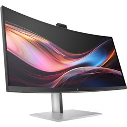 HP 734pm Docking Display (3440 x 1440 Pixel, 34"), Monitor, Schwarz, Silber