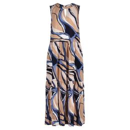BETTY & CO BETTY & CO Sommerkleid mit Stufenrock in Nature/Blue | Gr.: 36