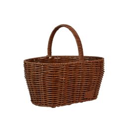 UNUS Einkaufskorb Rattan-Optik Henkelkorb in Braun | Gr.: onesize