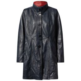 CBL Damen Ledermantel in blau | Gr.: 48