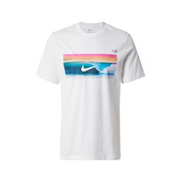 Nike Sportswear T-Shirt Herren Gr&ouml;&szlig;e XXL cyanblau / orange / fuchsia / wei&szlig;