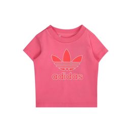 adidas originals T-Shirt 'TREFOIL' M&auml;dchen Gr&ouml;&szlig;e 98 orange / pink / wei&szlig;