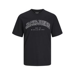Jack & Jones Mini T-Shirt 'JJECALEB' Jungen Gr&ouml;&szlig;e 104 schwarz / wei&szlig;