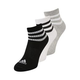 adidas Performance Sportsocken '3-Stripes Cushioned Sportswear Low-Cut 3 Pairs' Damen Gr&ouml;&szlig;e 34/36 graumeliert / schwarz / wei&szlig;