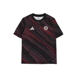adidas Performance Trikot 'FC Bayern 25/26 Pre-Match' Jungen Gr&ouml;&szlig;e 140 beige / dunkelgrau / rubinrot / schwarz