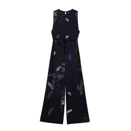 Desigual Jumpsuit Damen Gr&ouml;&szlig;e S mischfarben / schwarz