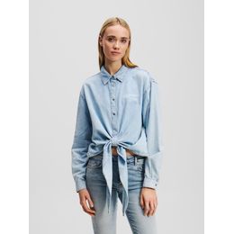 KARL LAGERFELD JEANS Bluse Damen Größe XL hellblau