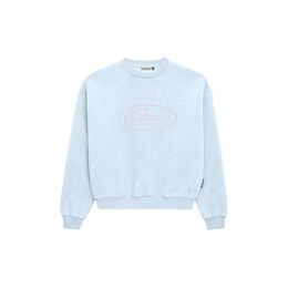 Prohibited Sweatshirt Damen Gr&ouml;&szlig;e S hellblau / wei&szlig;