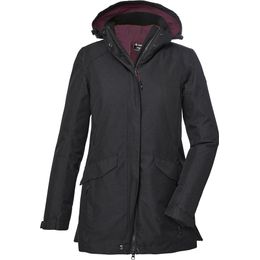 Killtec Outdoorjacke Damen Gr&ouml;&szlig;e XL burgunder / schwarz