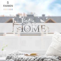 Bilderwelten Fensterfolie Sichtschutz Home floral Bord&uuml;re