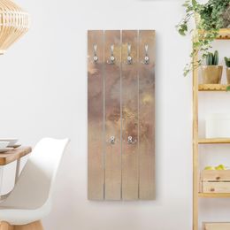 Bilderwelten Wandgarderobe beige originell Abstrakt Aquarell - Himmelstr&auml;umerei I - Deko Garderobenpaneel Flur