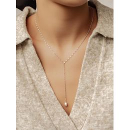 Hey Happiness Necklace 'Pearl Drop' female Silver size Onesize