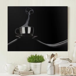 Bilderwelten Leinwandbild - Querformat Coffee in Bed