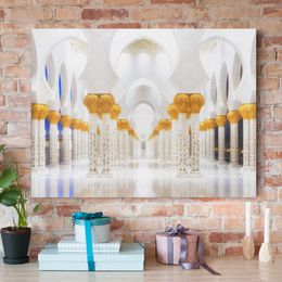 Bilderwelten Leinwandbild - Querformat Moschee in Gold