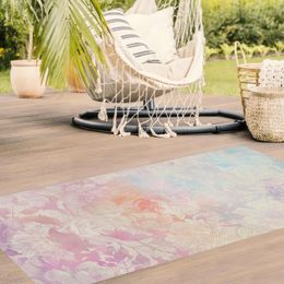Bilderwelten Vinylteppich maritim blau Tiere Aquarell - Vier Fische in Aquarell I - Fische K&uuml;che Badezimmer Flur