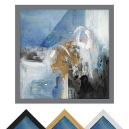 Bilderwelten Bild mit Rahmen - Quadrat Wechselspiel Abstrakt II