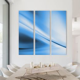 Bilderwelten 3-teiliges Leinwandbild - Quadrat Deep Blue Heaven