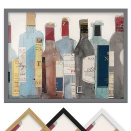 Bilderwelten Bild mit Rahmen - Querformat Wein & Spirituosen II