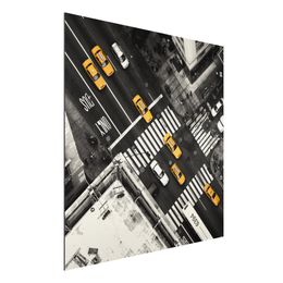 Bilderwelten Alu-Dibond Outdoor Bild New York City Cabs