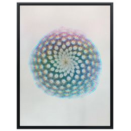 Bilderwelten Leinwandbild - Hochformat Wasserfarben - Kaktusbl&uuml;te