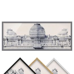 Bilderwelten Bild mit Rahmen - Querformat Prix de Rome Skizze I