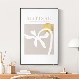 Akustik-Wechselbild Matisse Interpretation - Palme und Sonne