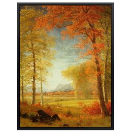 Bilderwelten Leinwandbild - Hochformat Albert Bierstadt - Herbst in Oneida County, New York