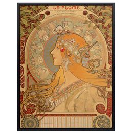 Bilderwelten Leinwandbild - Hochformat Alfons Mucha - Sternkreiszeichen