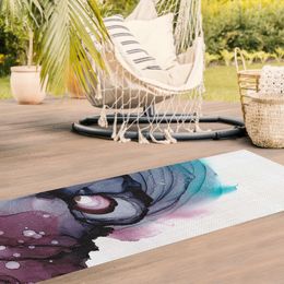 Vinylteppich Linien im Nachtblauen Kokon