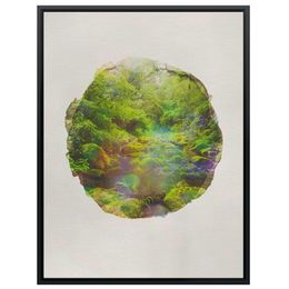 Bilderwelten Leinwandbild - Hochformat Wasserfarben - Bay of Plenty