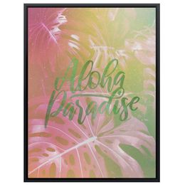 Bilderwelten Leinwandbild - Hochformat Rainbow - Aloha Paradise