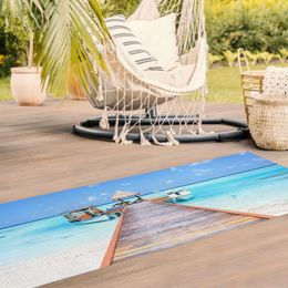 Vinylteppich Steg am Meer