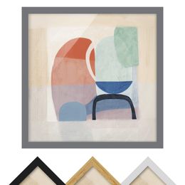 Bilderwelten Bild mit Rahmen - Quadrat Multiform II