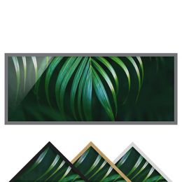 Bilderwelten Bild mit Rahmen - Panorama Palmenwedel