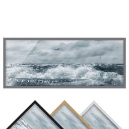 Bilderwelten Bild mit Rahmen - Panorama No.YK6 Lebendige Nordsee