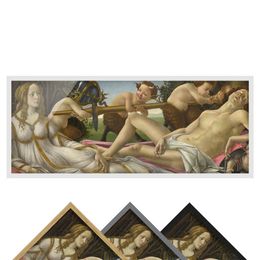 Bilderwelten Bild mit Rahmen originell einzigartig modern inkl. Rahmung - Sandro Botticelli - Venus und Mars - Deko Wohnzimmer Schlafzimmer