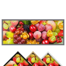 Bilderwelten Bild mit Rahmen - Panorama Colourful Exotic Fruits