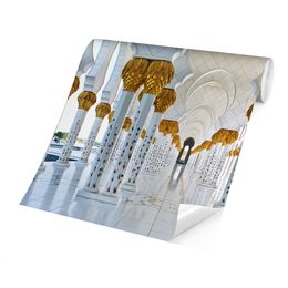 Bilderwelten Fototapete Textiltapete Stofftapete - nahtlose Tapete | Moschee in Abu Dhabi