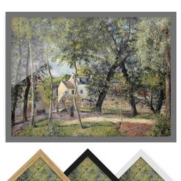Bilderwelten Bild mit Rahmen - Querformat Camille Pissarro - Landschaft bei Osny